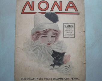Items similar to 1919 Vintage Sheet Music Just A Girl Like You ...
