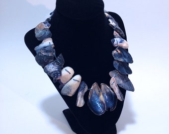 Pale Mussel Shell Necklace