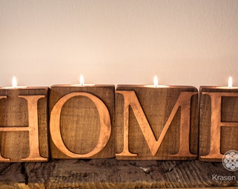 Letter candles | Etsy