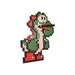 8 Bit Yoshi Clock from Super Mario World and Mario Kart Wall