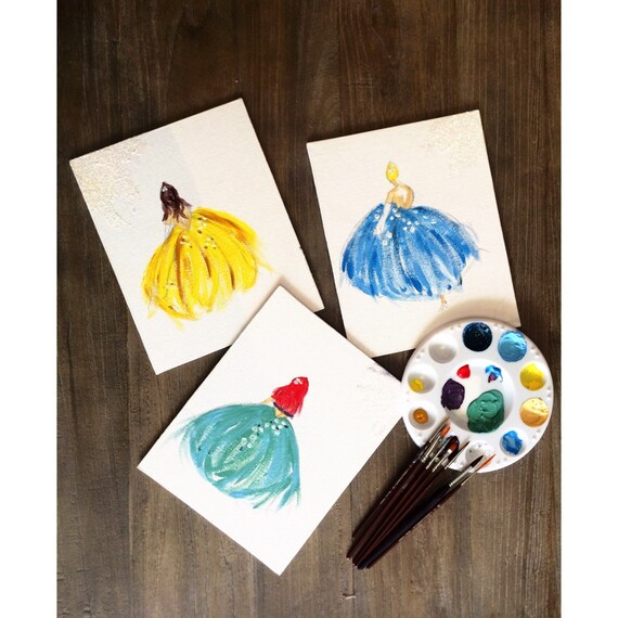 Items similar to Simple Disney Princess Painting on Etsy