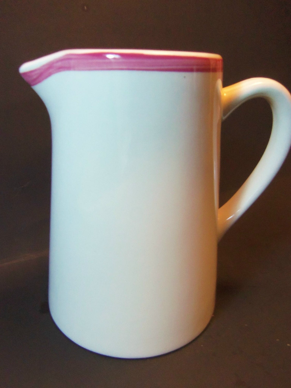 Vintage ceramic Pitcher made in England Kristina European simple design ...