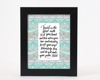 Popular items for proverbs 3 5 6 on Etsy