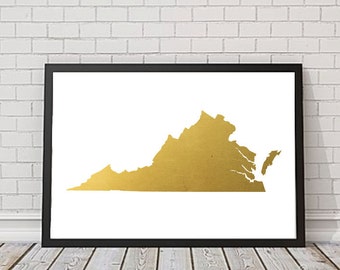 Items similar to Virginia [VA] State Printable on Etsy