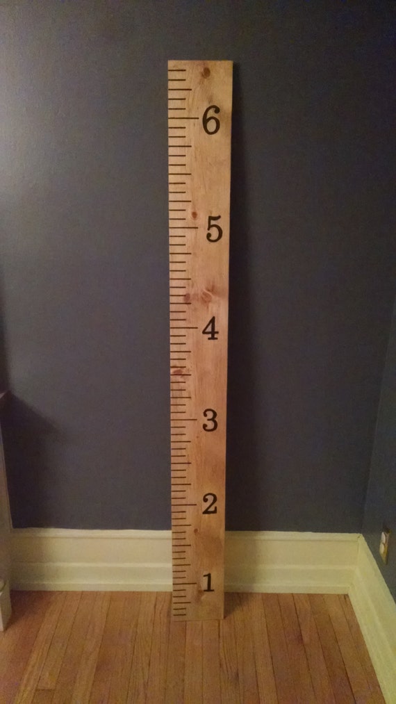 Items similar to Engraved Wall Ruler Growth Chart on Etsy