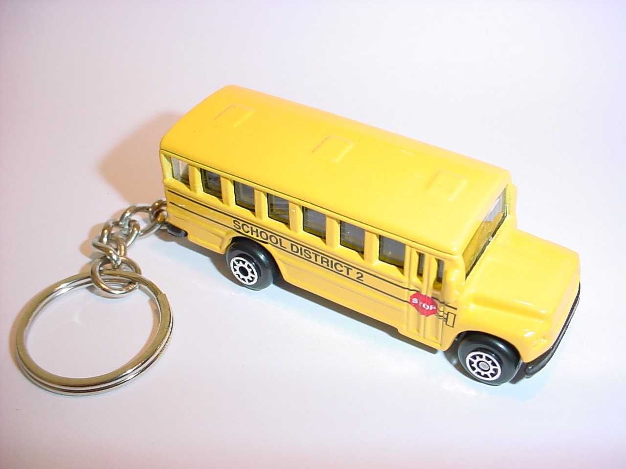 3D Yellow School Bus custom keychain keyring key chain classic