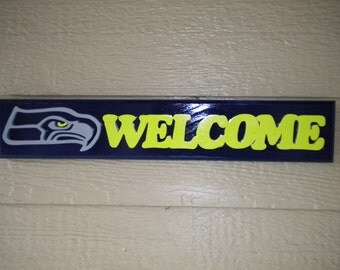 Seattle Seahawks Welcome Sign