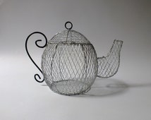 Popular items for wire teapot on Etsy