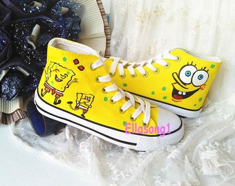 Spongebob converse | Etsy