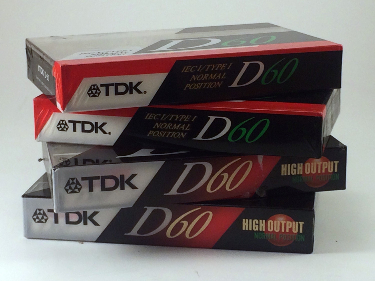 4 Factory Sealed Blank TDK Audio Cassette Tapes by OwlsofTime