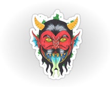 Popular items for devil sticker on Etsy