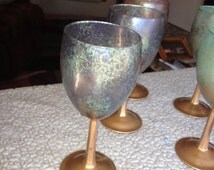 Popular items for hand painted wine glasses on Etsy