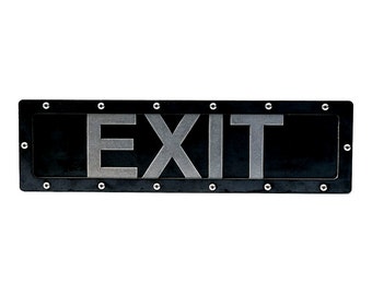 Metal exit sign | Etsy
