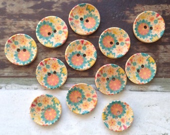 Natural wood buttons | Etsy