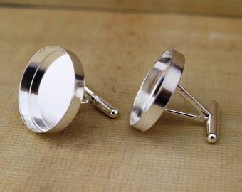 Cufflink blanks | Etsy