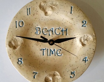 Clock Ceramic 8 Make Time To Laugh Fun Home by Angelheartdesigns