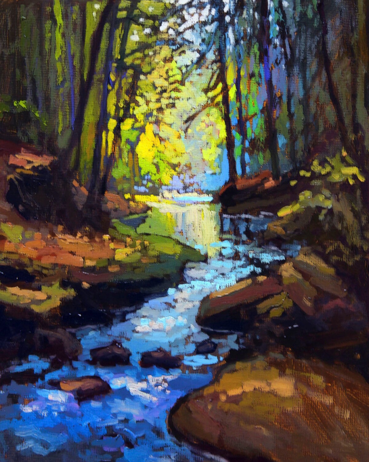 Rushing Stream Giclee Fine Art PRINT of Original Painting