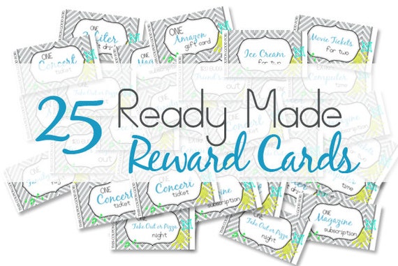 Items similar to Reward Coupons / Cards for Good Behavior Management on ...