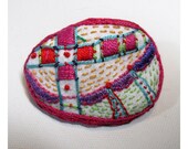 Items similar to Hand Embroidered Colorful Pin on Etsy