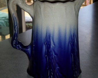 Flow blue pitcher | Etsy