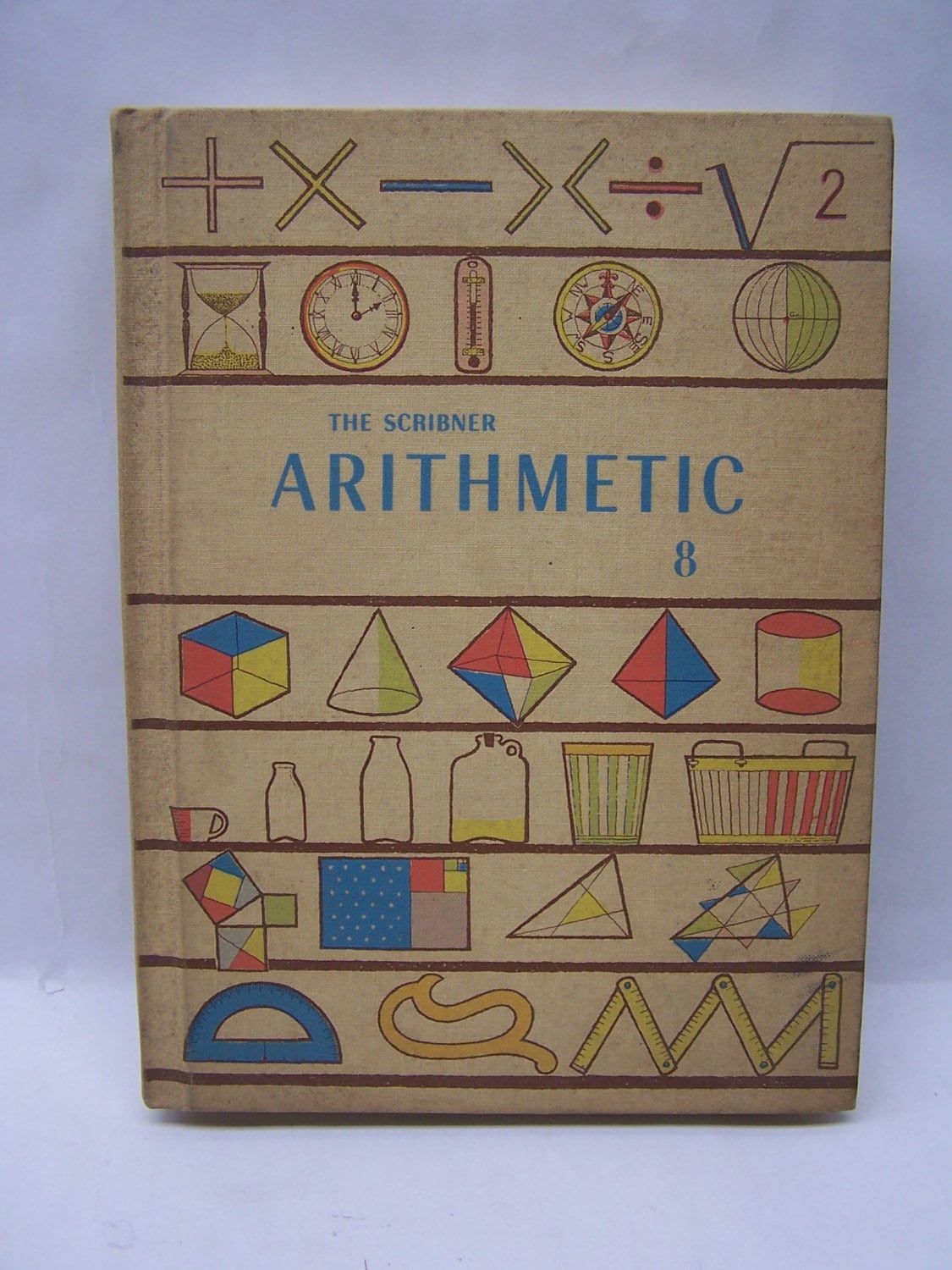 Vintage Math Textbook by TheCottageCouturiere on Etsy