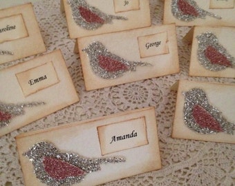 Bird place card | Etsy
