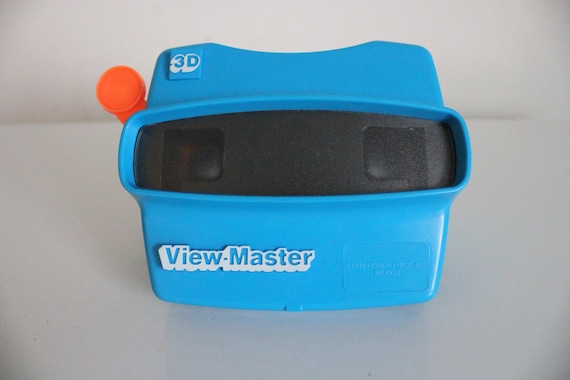 Vintage 1980s View Master 3D Toy in Blue Viewmaster