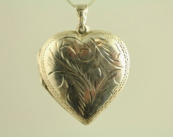 Vintage heart locket | Etsy