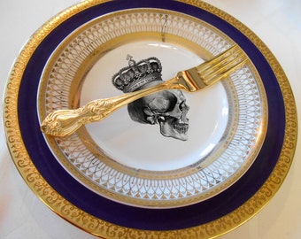 Popular items for skull dinnerware on Etsy