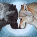 Howling Female Anthro Wolf Werewolf Print