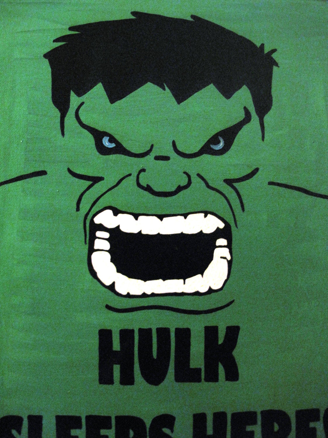 Personalized Hulk 11 x 14 Canvas Room Sign by HawkesHollow on Etsy
