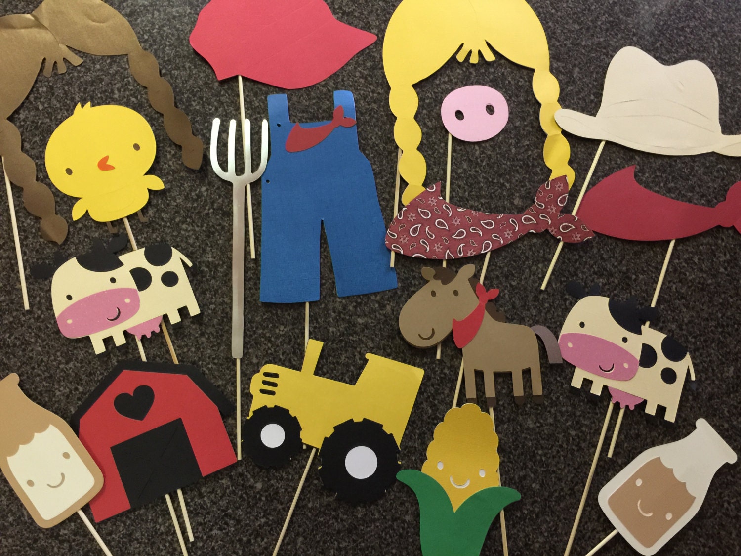 FARMERS down on the farm photo booth prop. Country farm