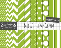 Popular items for lime green digital on Etsy