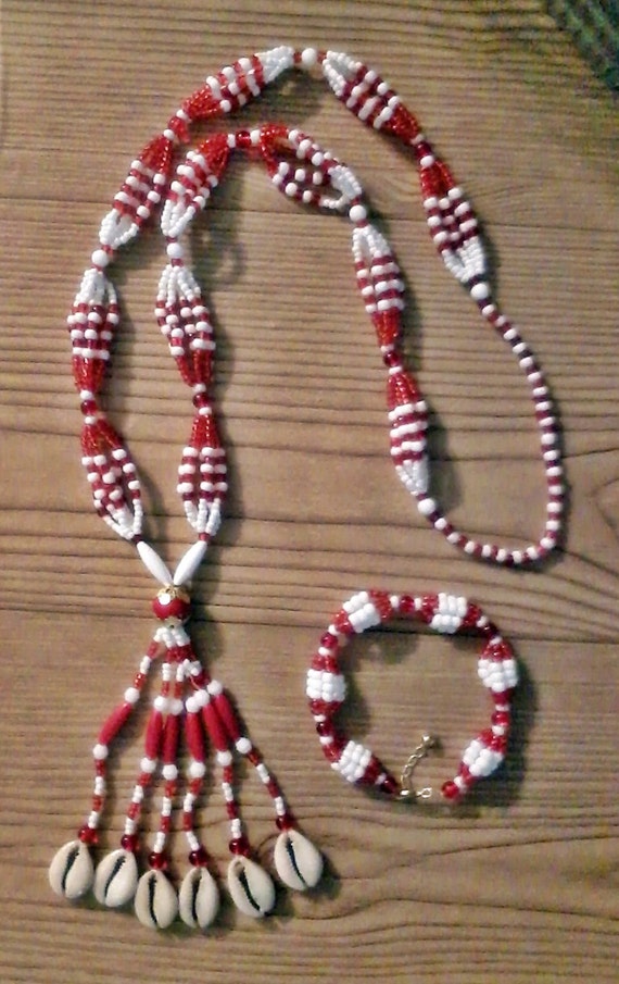 Santeria. Yoruba SET mazo necklace and bracelet by TIENDAAMERICAN