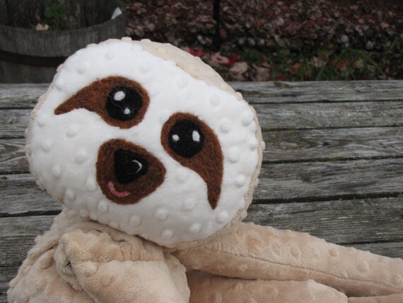 Plush Sloth HEATING PAD Pattern Instant by WarmFuzziesByGen