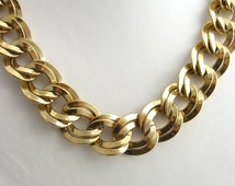 Popular items for chunky gold necklace on Etsy