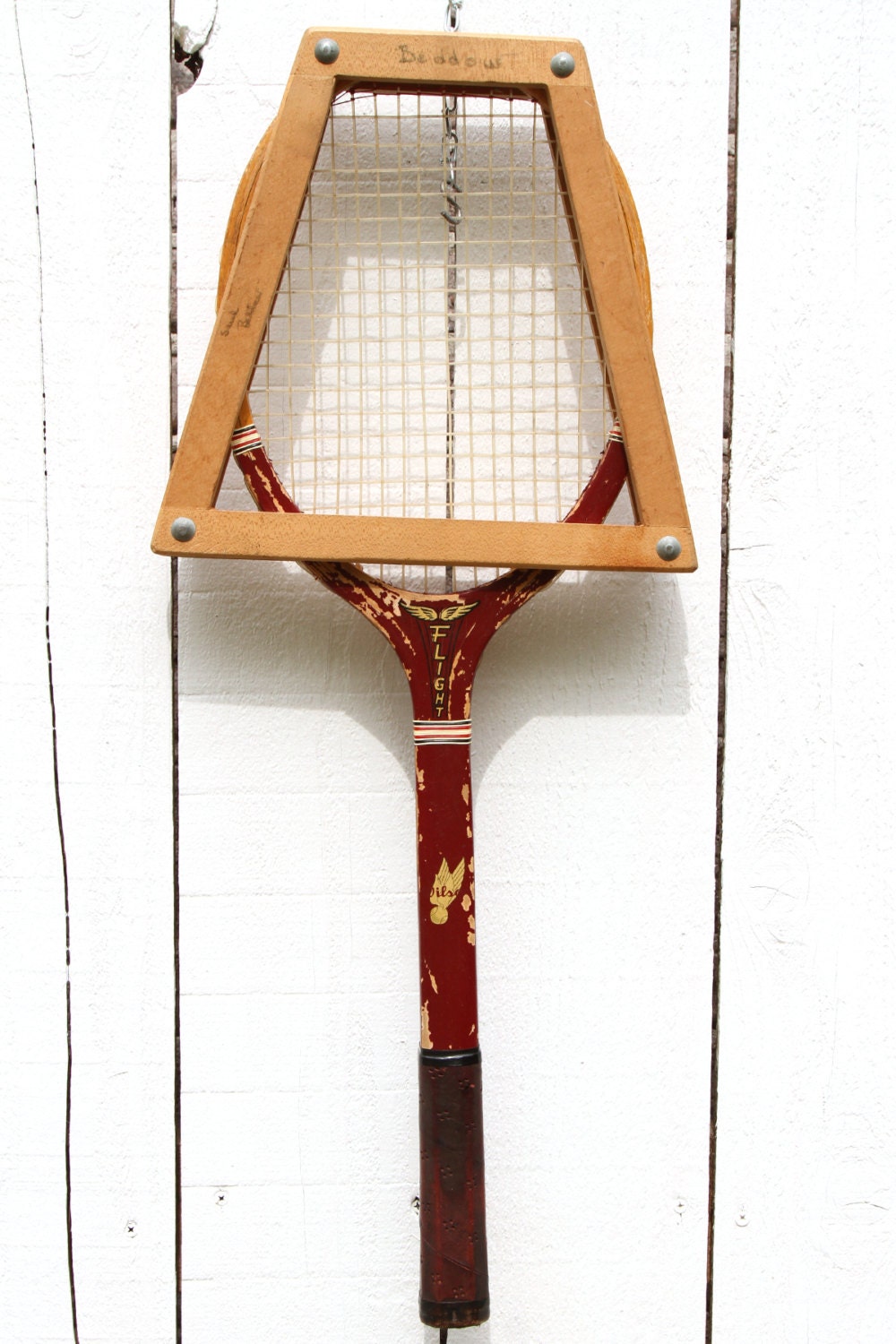Wooden Tennis Racket / Wilson Flight Tennis Racket / Antique Wilson ...
