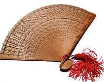 Popular items for wooden hand fan on Etsy