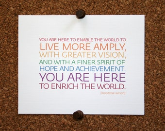 Set of 10 / Inspirational Cards with Quote by Gilda Radner