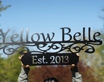 Popular items for fancy house numbers on Etsy