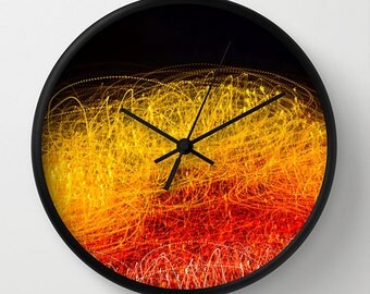 Abstract wall clock | Etsy