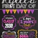 1st Day Of School Chalkboard Poster Sign for by CustomChalkPosters