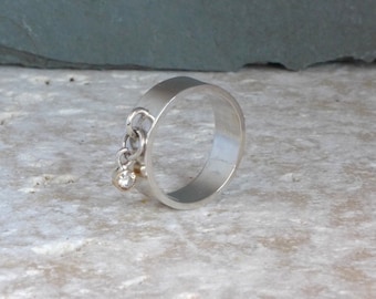 Dangle charm ring | Etsy