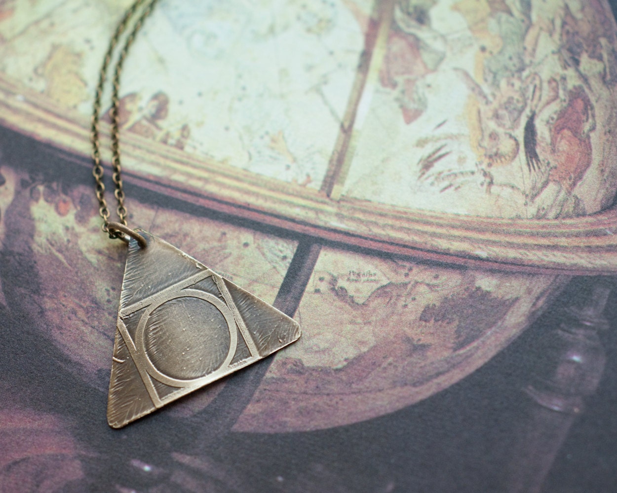Hermetic Seal of Light Alchemy symbol necklace Quintessence
