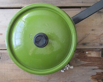 Enamel pot with lid | Etsy