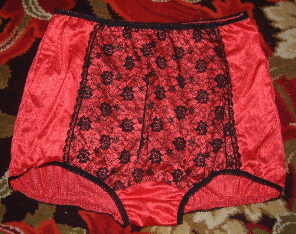 Vintage Style Nylon Tricot Knickers Panties Rockabilly Sissy