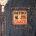 Retro Gamer Iron On Patch Embroidered Old School Gamer