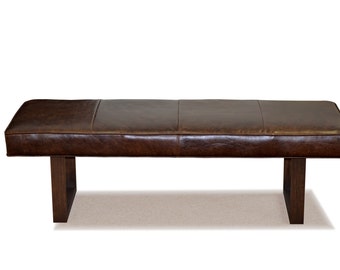 Queen Size Genuine Leather Storage Bench in by AlexAlinDesigns