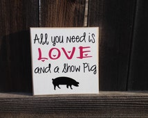 Popular items for show pig sign on Etsy