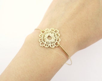 Unique gold filigree bangle related items | Etsy
